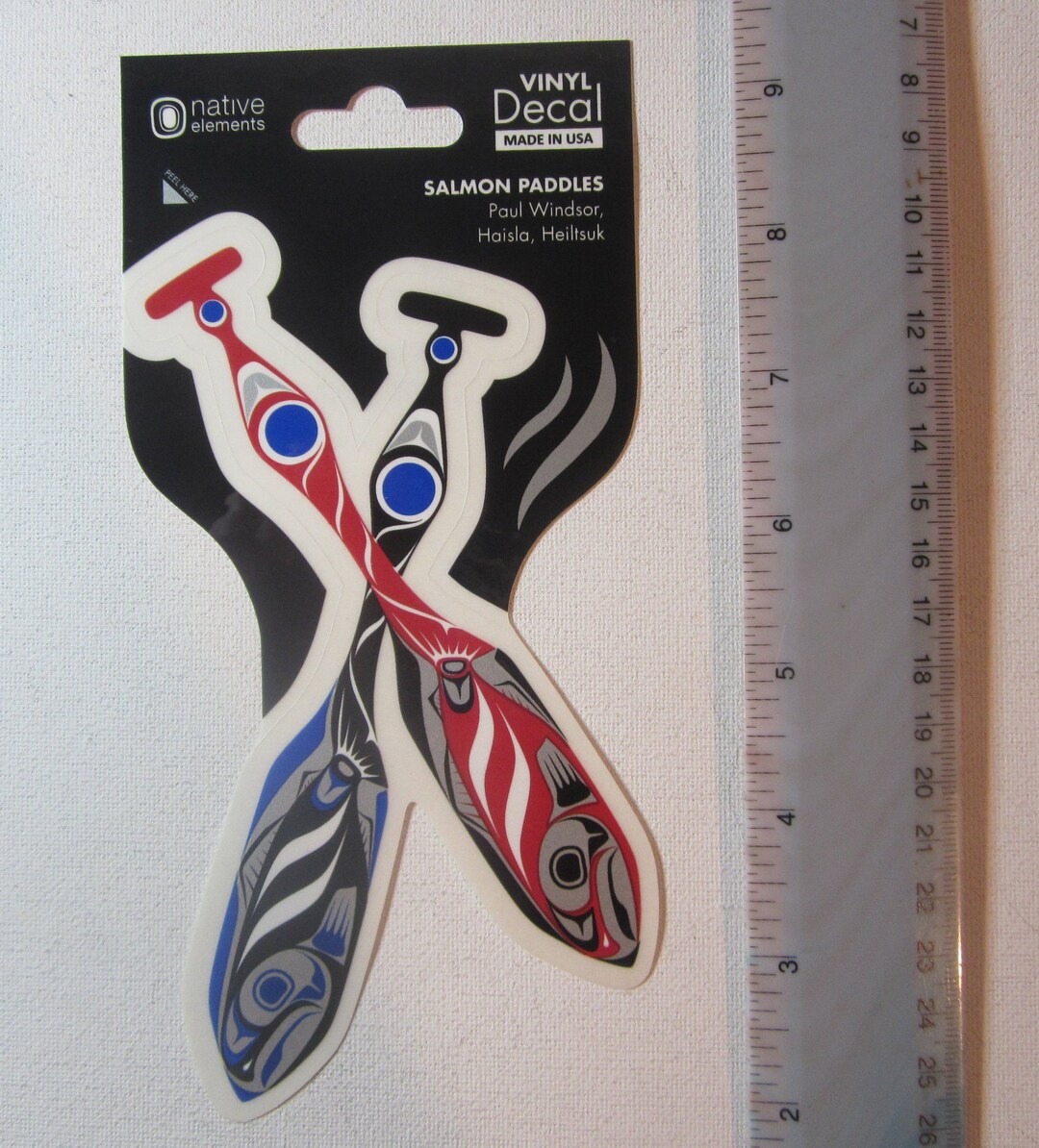 Haisla First Nation 'salmon Paddles' Vinyl Sticker Decal Pacific North ...
