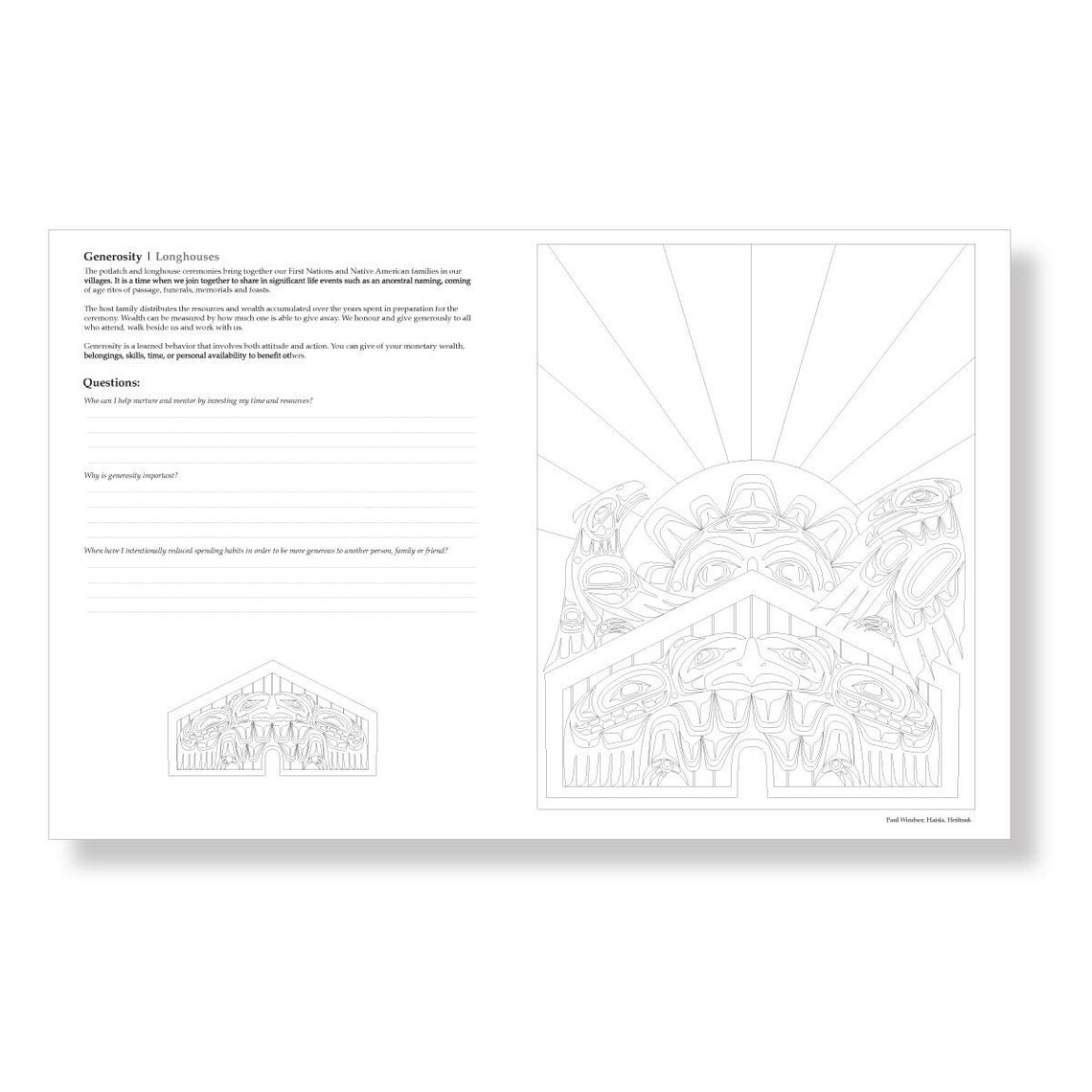 Coast Salish First Nation 'visual Journey' Coloring Book Journal ...