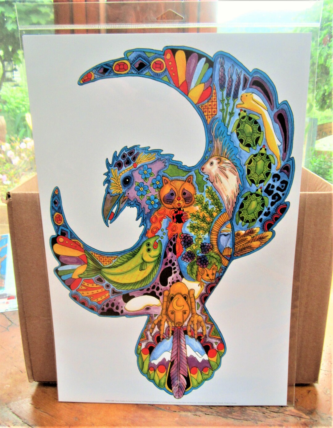 Cherokee First Nation 'raven' Contemporary South Eastern Native ...