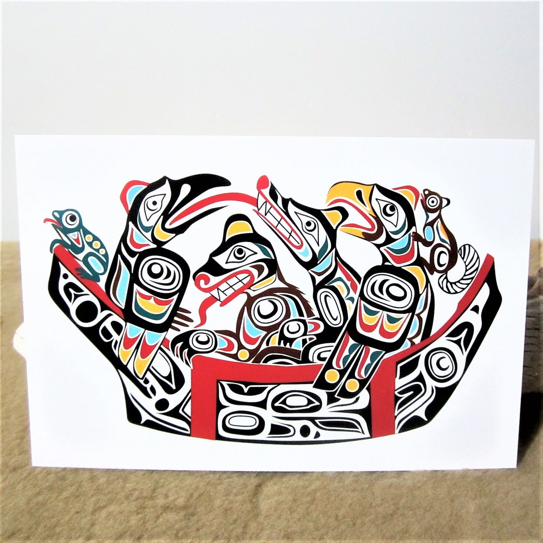 Kwakiutl First Nations ''our Family'' Pacific North West Coast Native ...