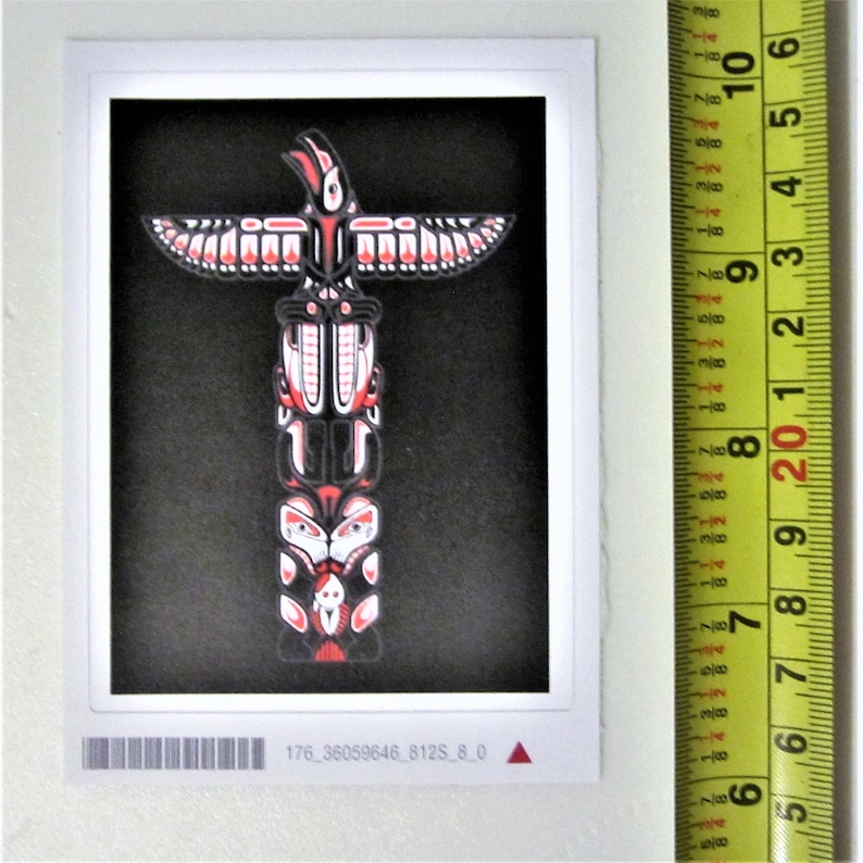 First Nations ''totem Pole'' Sticker Decal | Etsy
