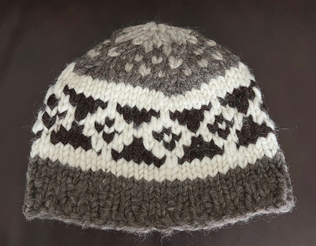 Coast Salish Cowichan First Nation 'form Line' Knit Adult Touque Winter ...