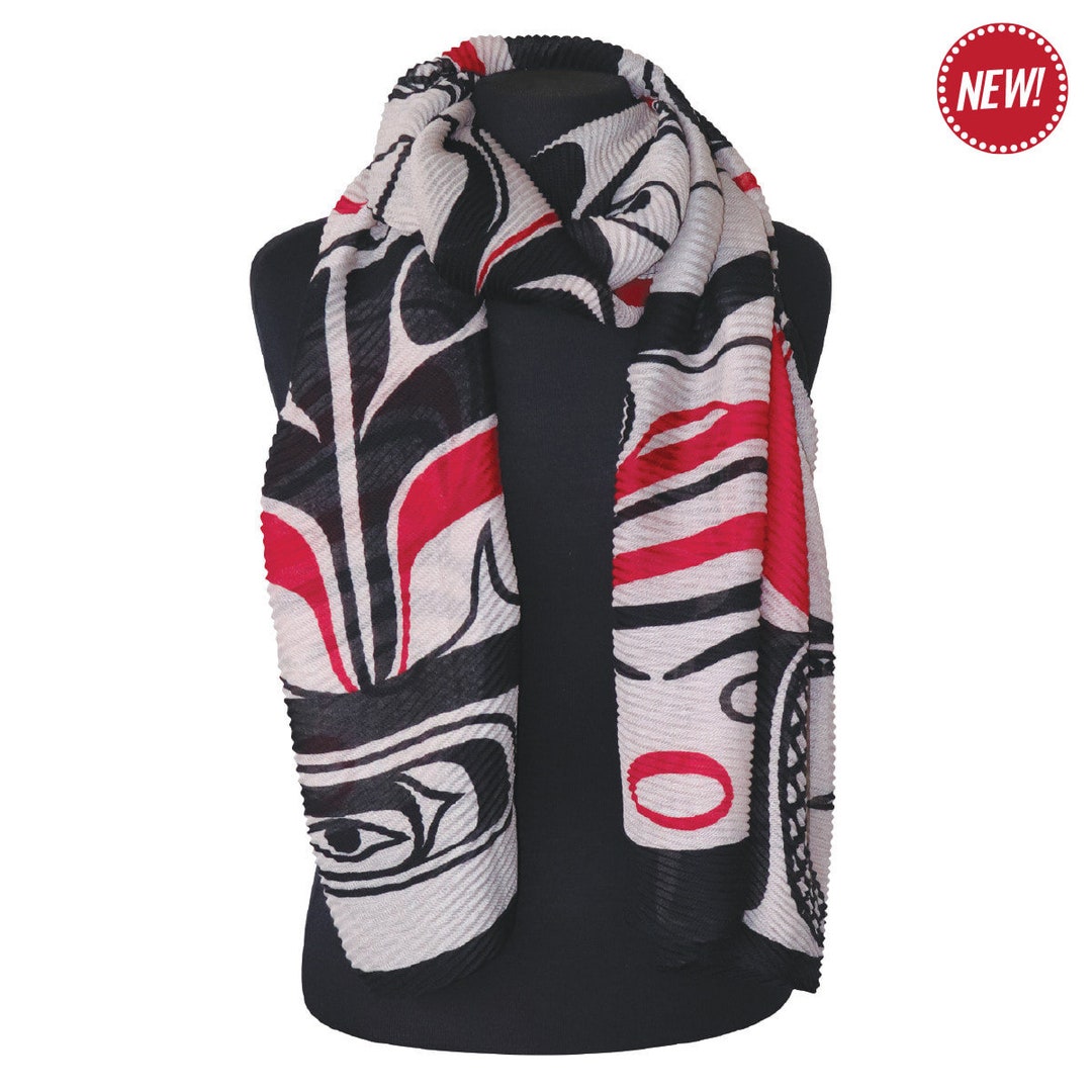 Haida First Nation 'eagle Vision' Eco Scarf Pacific North West Coast ...