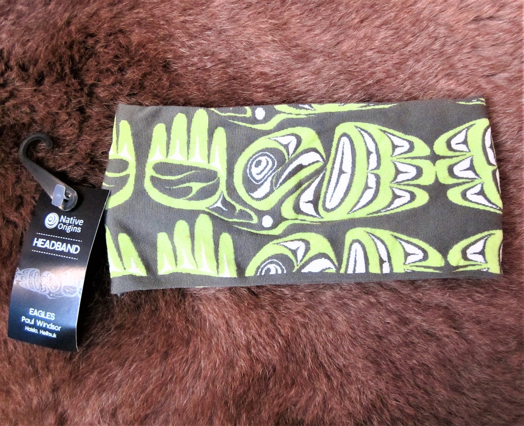 Haisla Heiltsuk First Nation 'eagles' Stretchable Headband Pacific ...