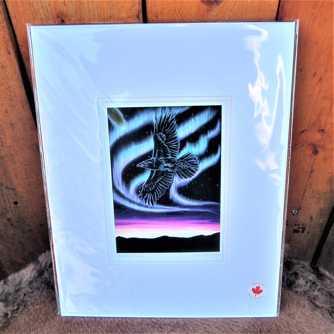 Tyendinaga Mohawk First Nation ''sky Dance Raven'' Contemporary Eastern ...