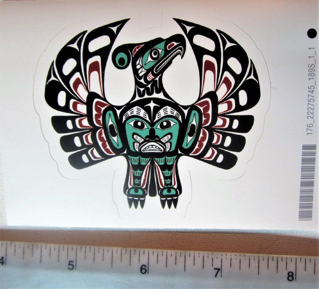 Haida First Nation 'thunderbird' Vinyl Sticker Decal Pacific North West ...