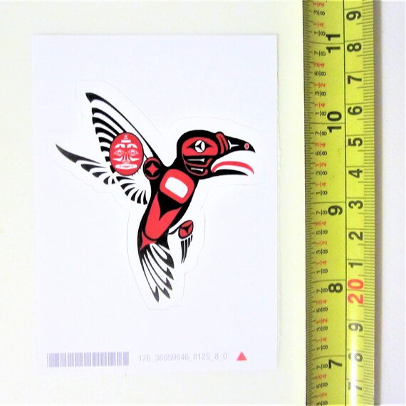 First Nations 'raven' Sticker Decal West Coast Native - Etsy