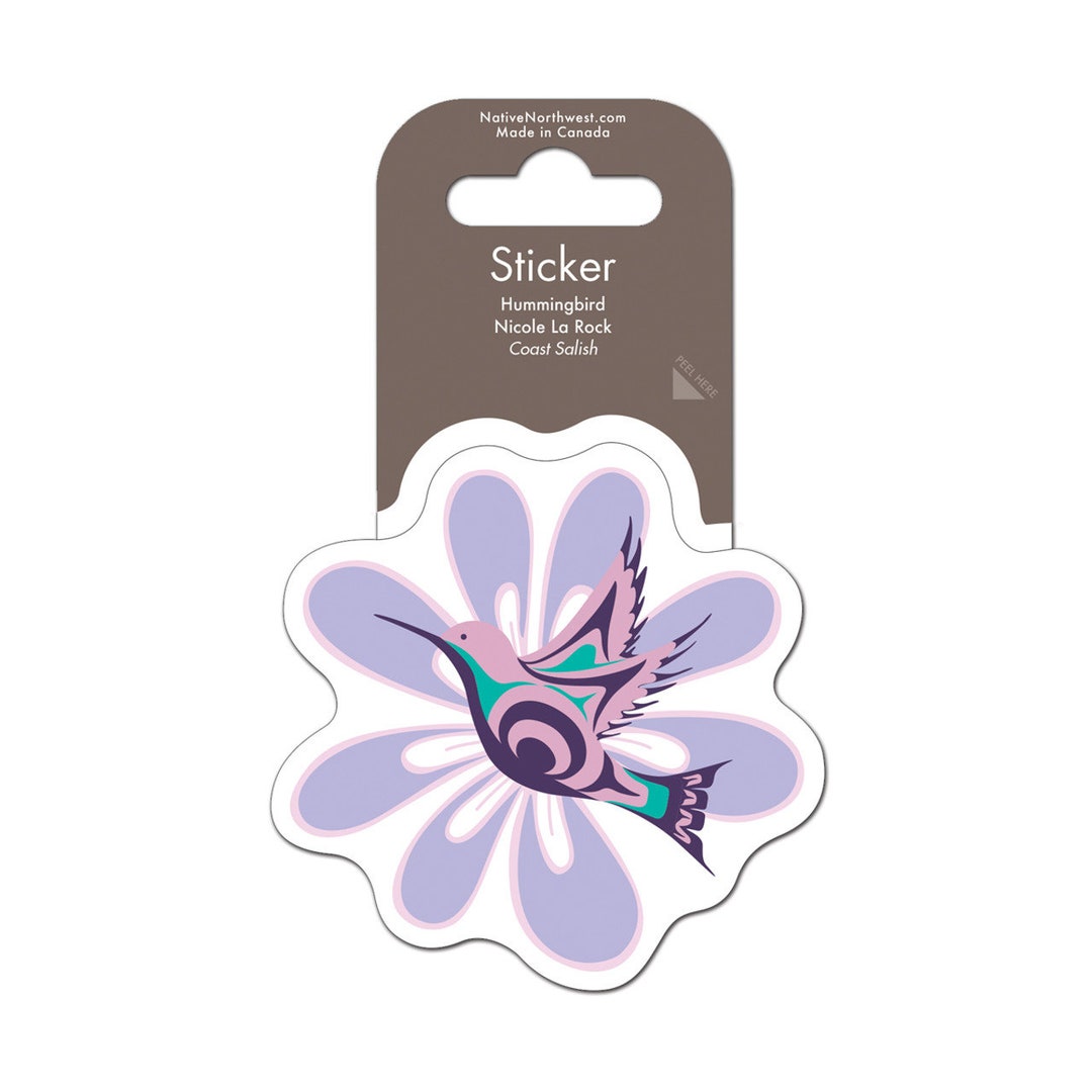 Coast Salish First Nation 'hummingbird' Vinyl Sticker Decal Pacific ...