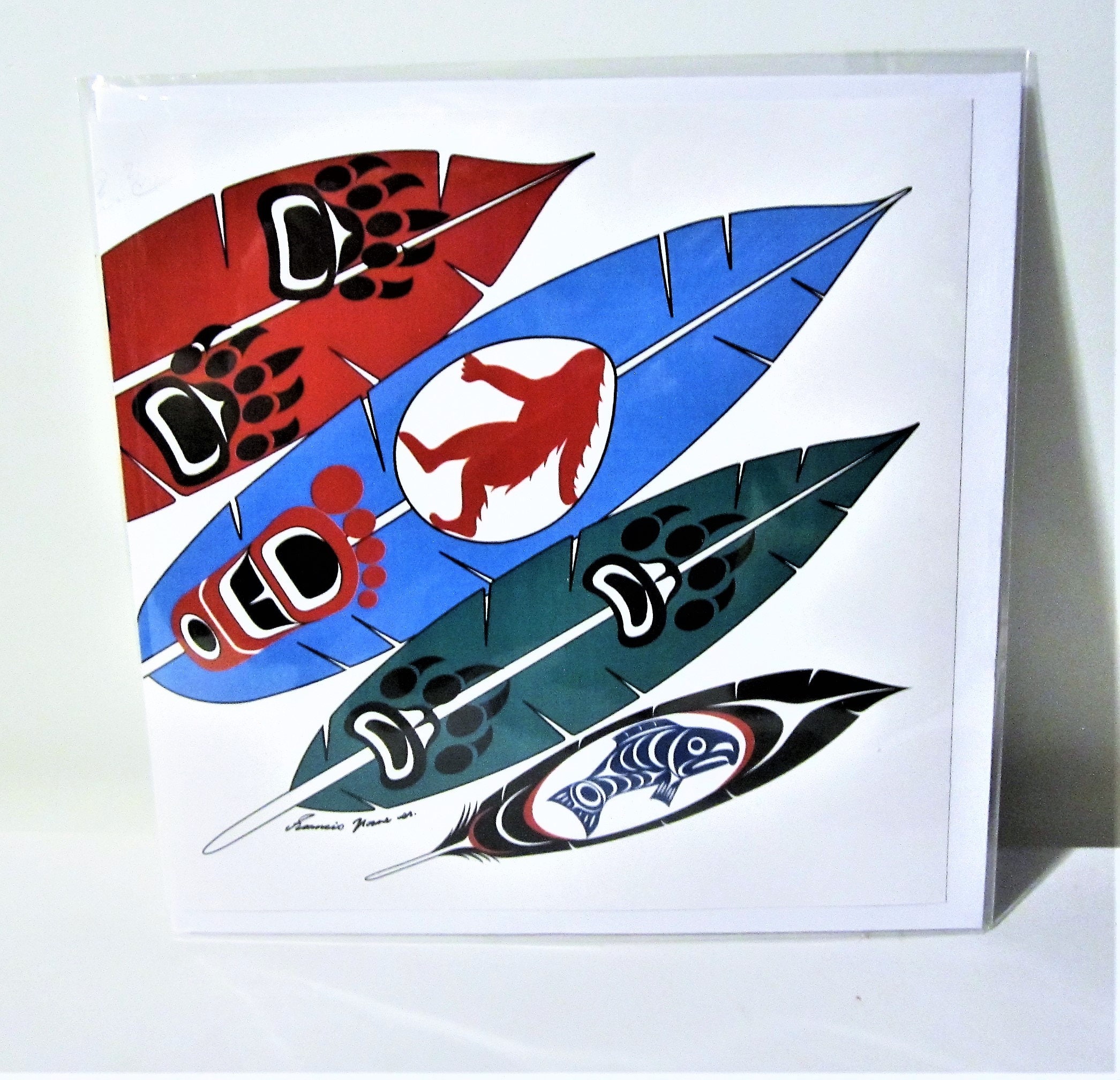 Coast Salish First Nations ''Spirit Feathers'' West Coast Native ...