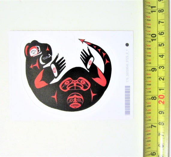 First Nations ''sea Otter'' Sticker Decal West | Etsy