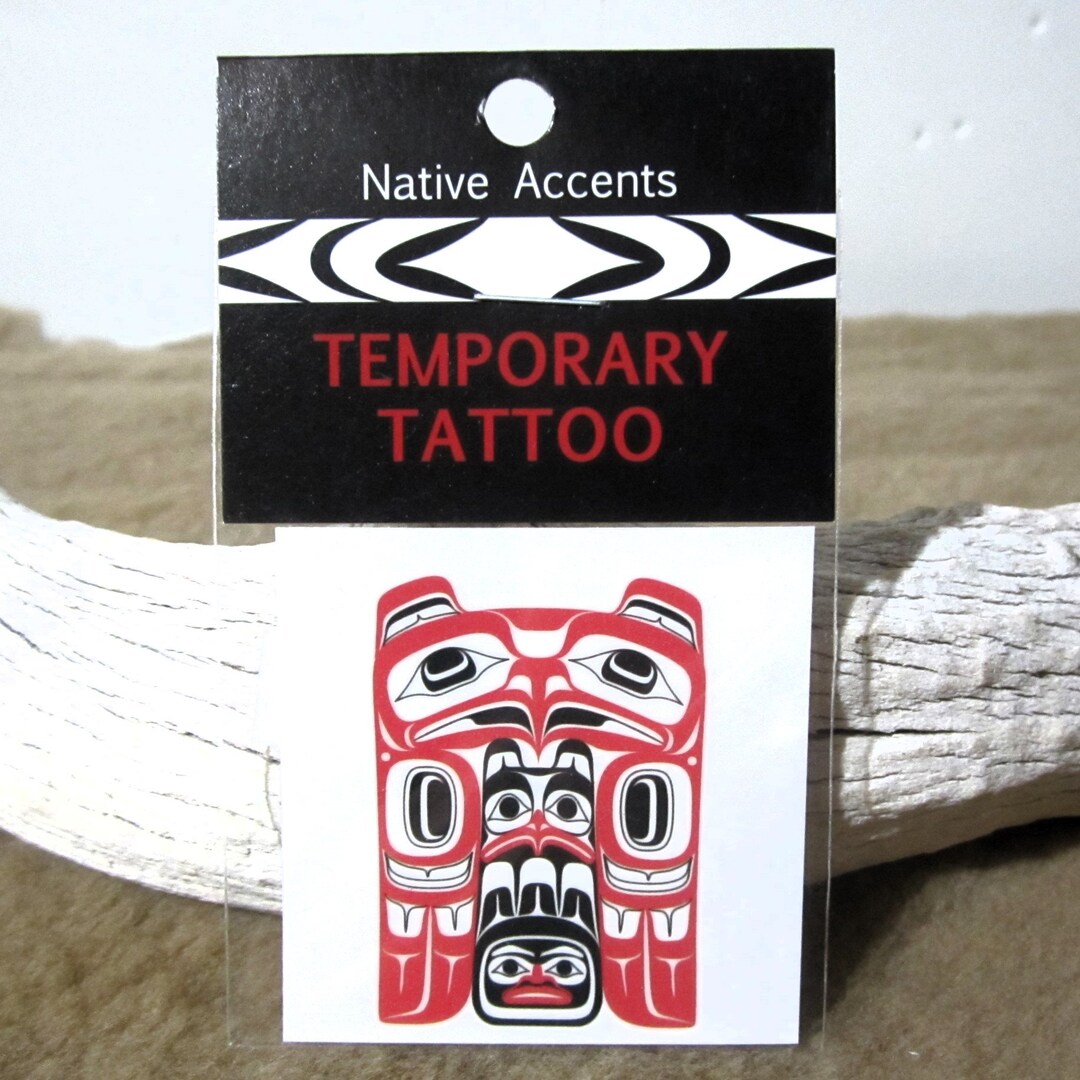 Haida First Nation 'higher Power' Temporary Tattoo Pacific North West ...