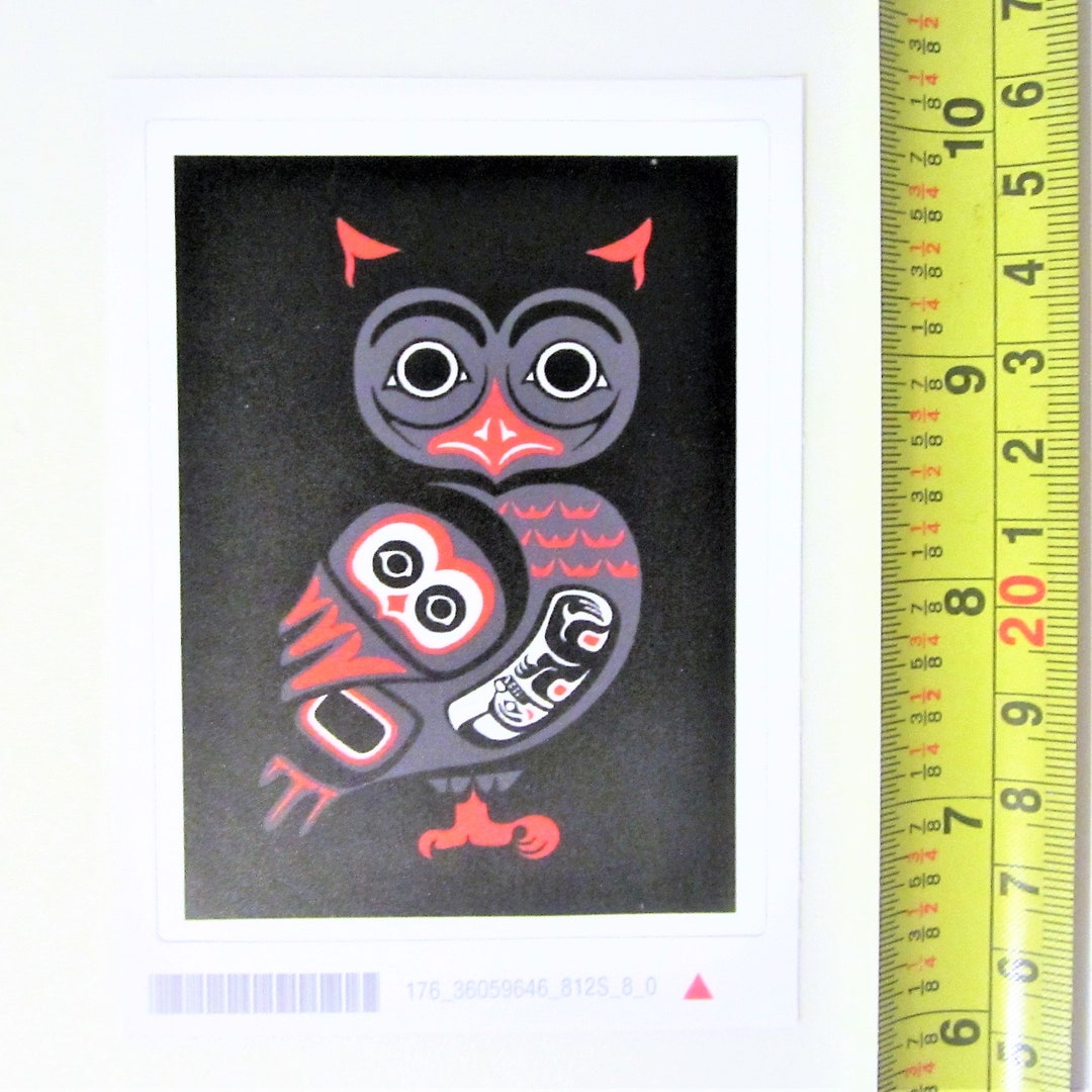 First Nations 'haida Owl' Sticker Decal Pacific North West Coast Native ...