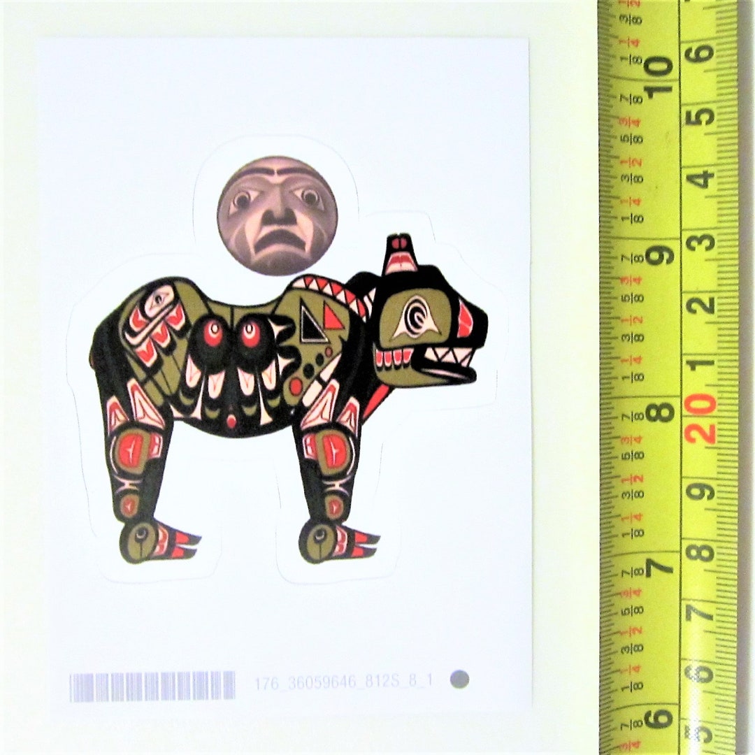 First Nations ''bear'' Sticker Decal West - Etsy