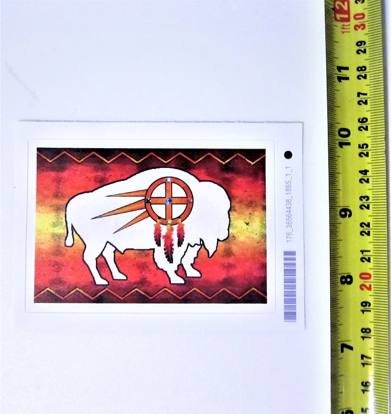 First Nations ''tatanka Ska'' Sticker Decal - Etsy