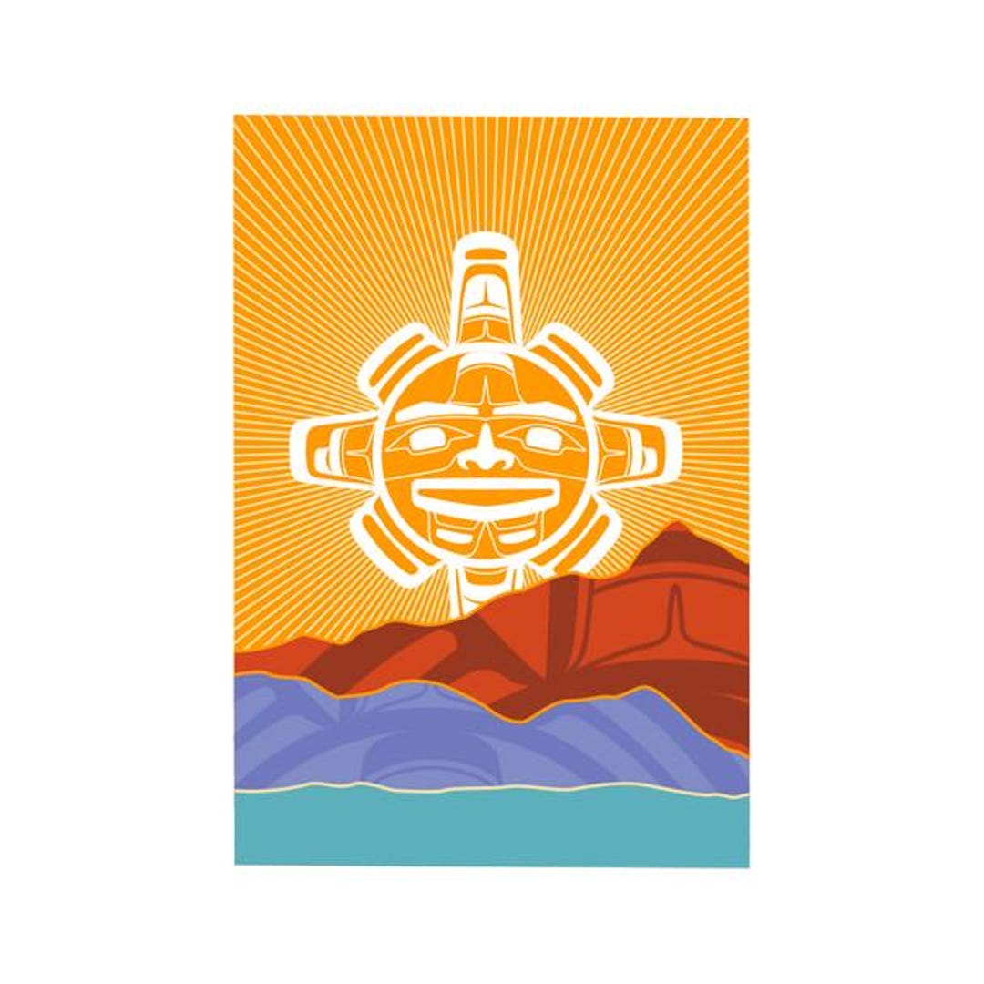 Tlingit First Nations 'chilkat Sun' Pacific North West Coast Native ...
