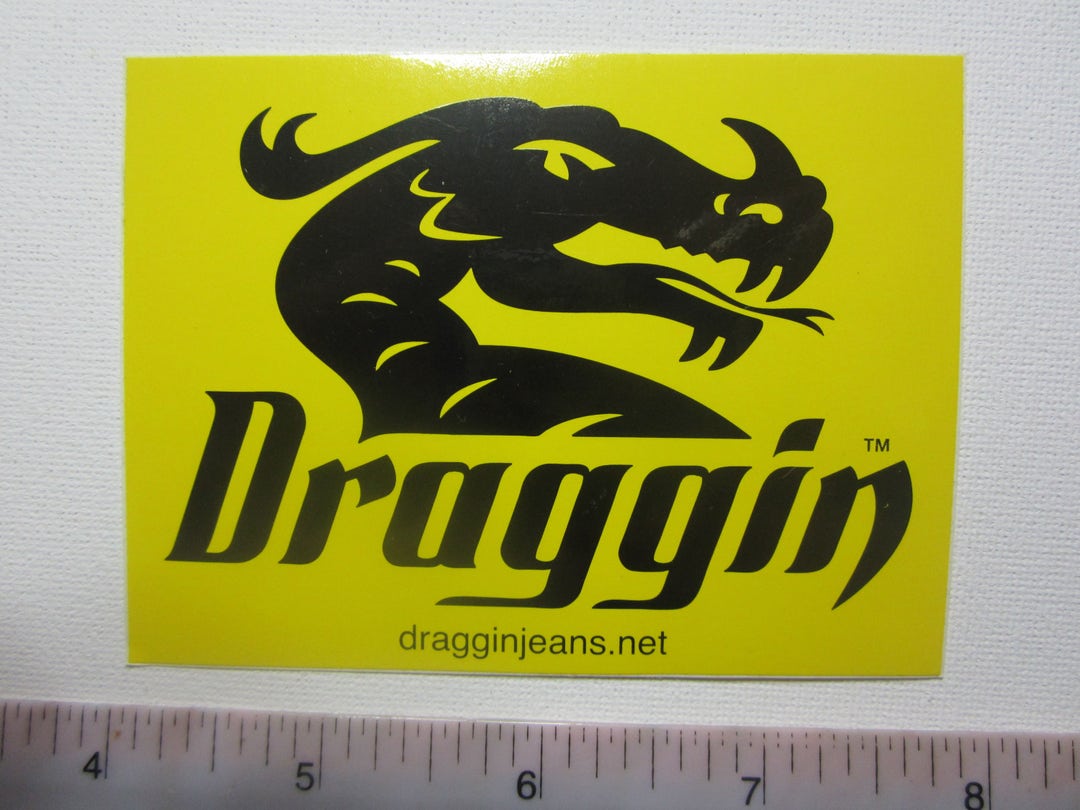 NOS Draggin Motorcycle Wear Kevlar Lined Jeans Jackets Decal Sticker - Etsy
