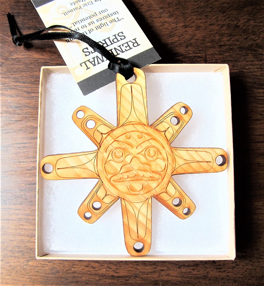 Haida First Nation ''sun'' Renewal Spirit Charm Ornament Pacific North ...