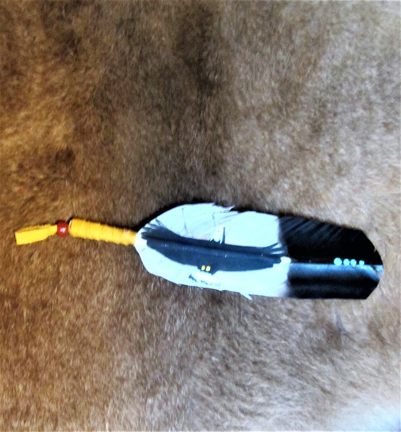 Navajo Apache Sioux Ojibway Hand Painted Feather - Etsy Israel