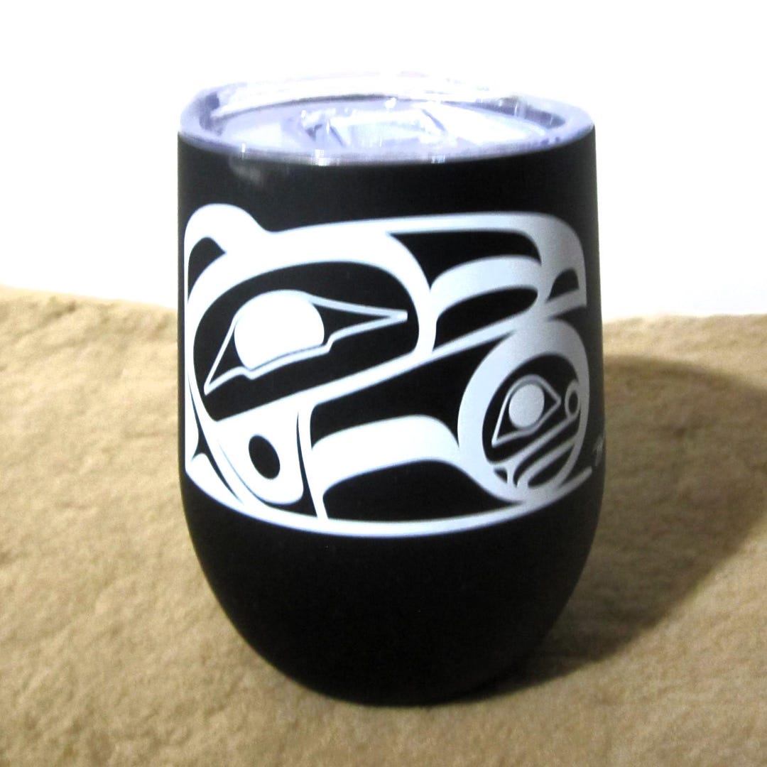Tsimshian First Nation 'raven' Stainless Steel Travel Tumbler 11.2 Oz ...