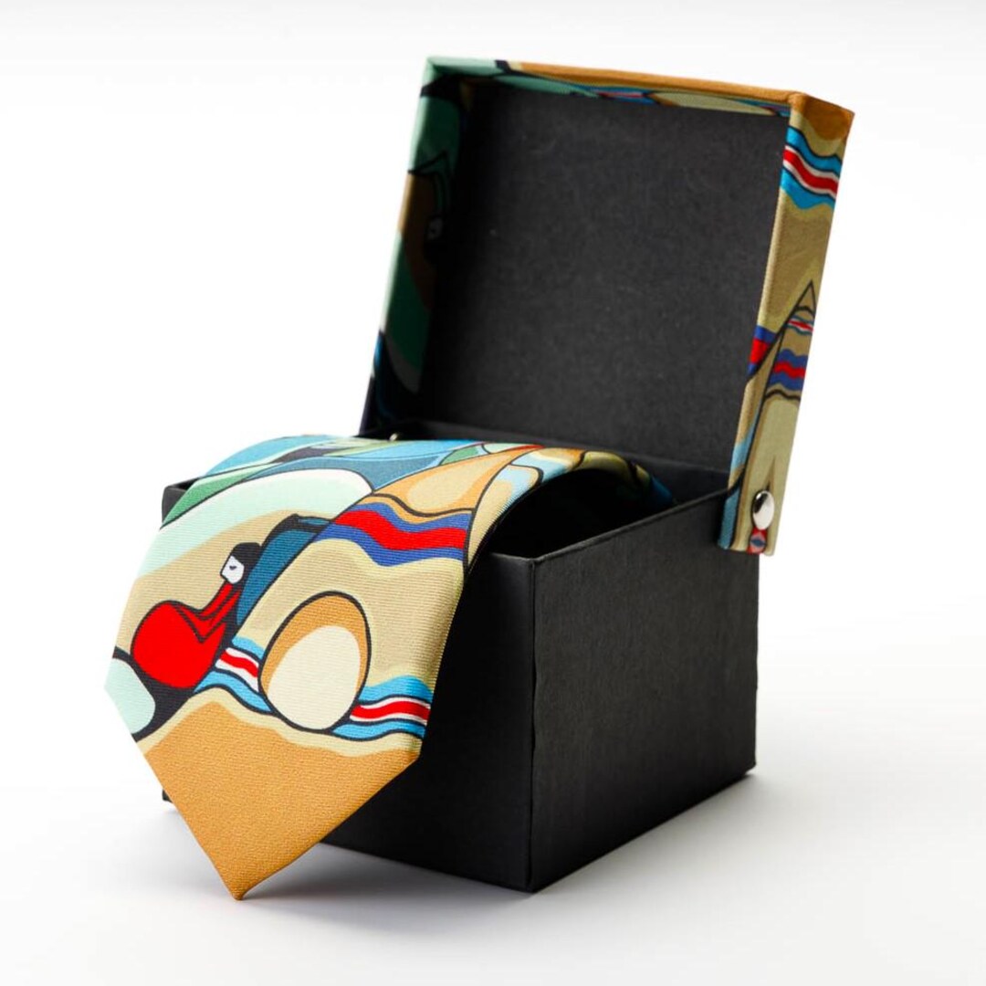 Potawatomi First Nation 'and Some Watched the Sunset' Silk Neck Tie ...