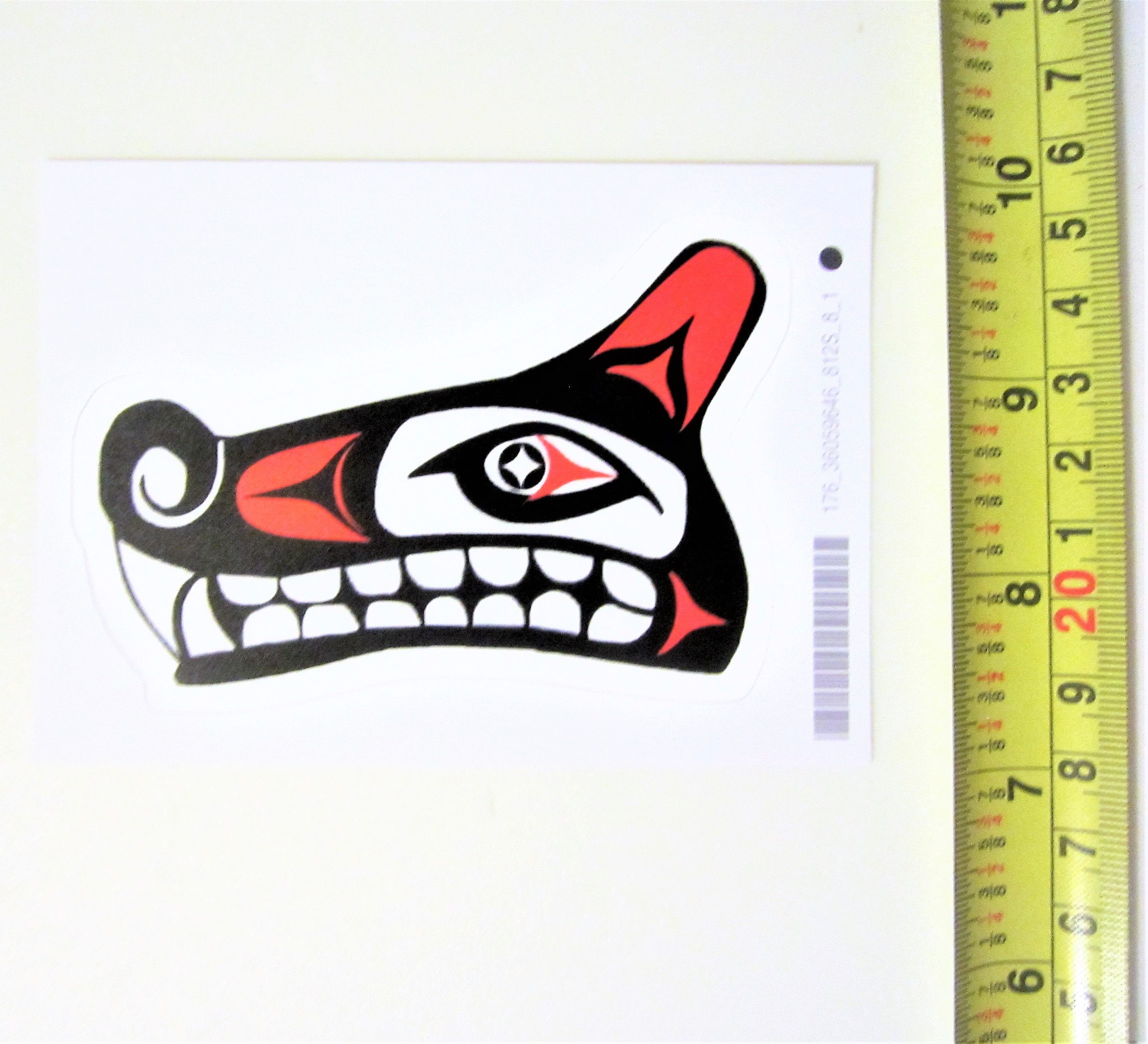 First Nations ''wolf' Sticker Decal West Coast - Etsy