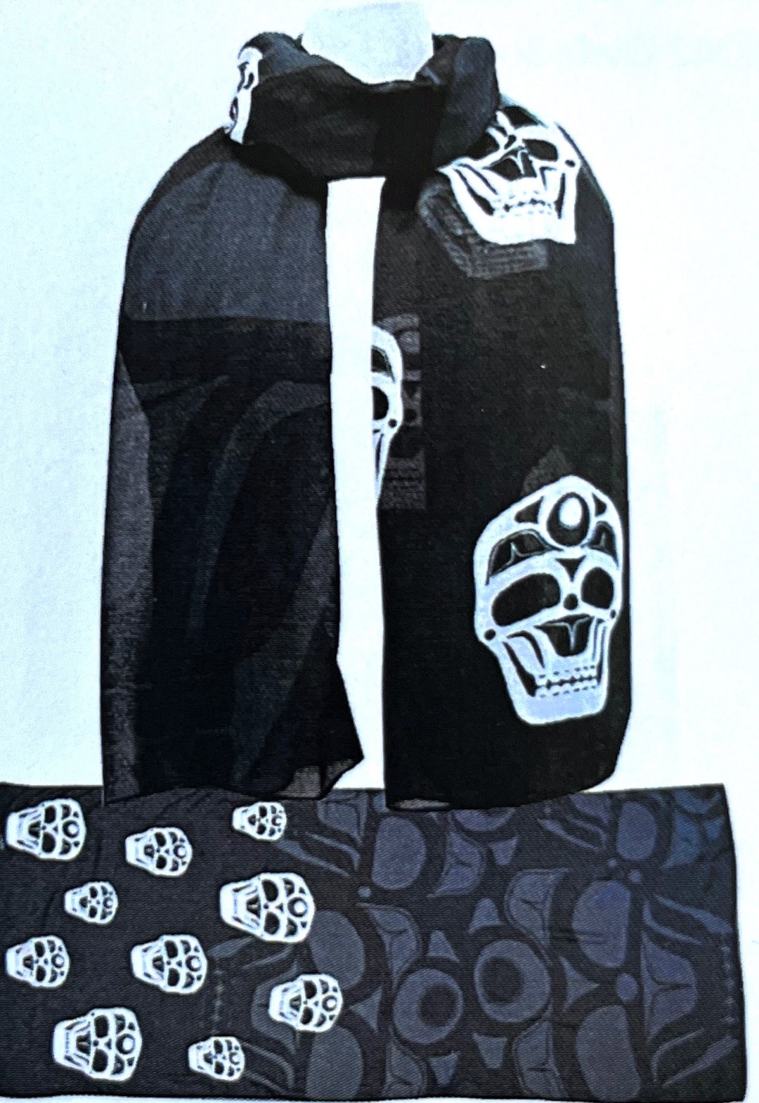 Tlingit First Nation 'skull' Scarf Pacific North West Coast Native ...