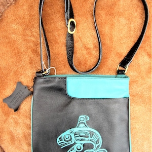 Coast Salish First Nation 'orca' Ladies Leather Purse Pacific North ...