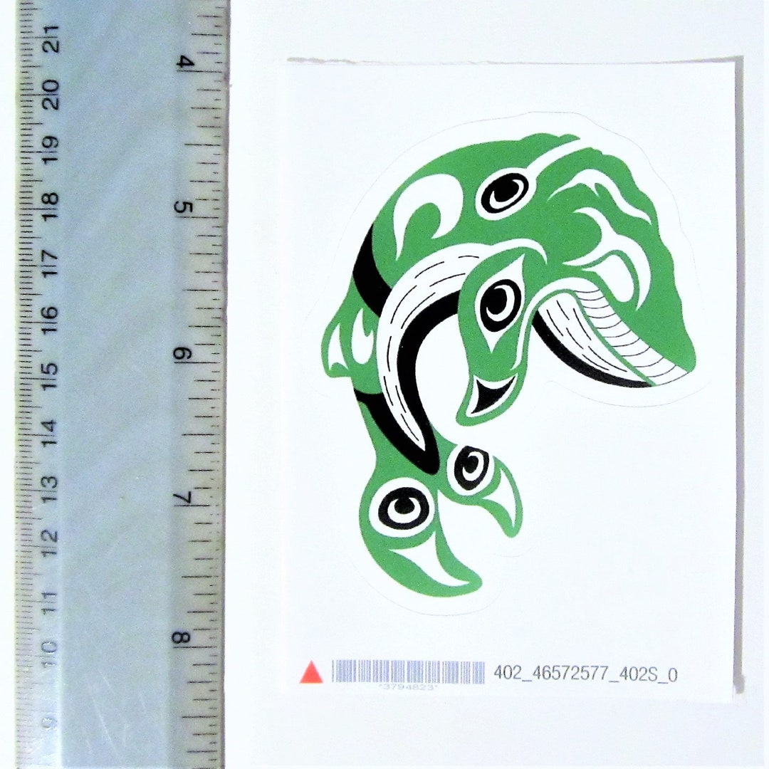 First Nations ''whale'' Sticker Decal Pacific North West Native ...