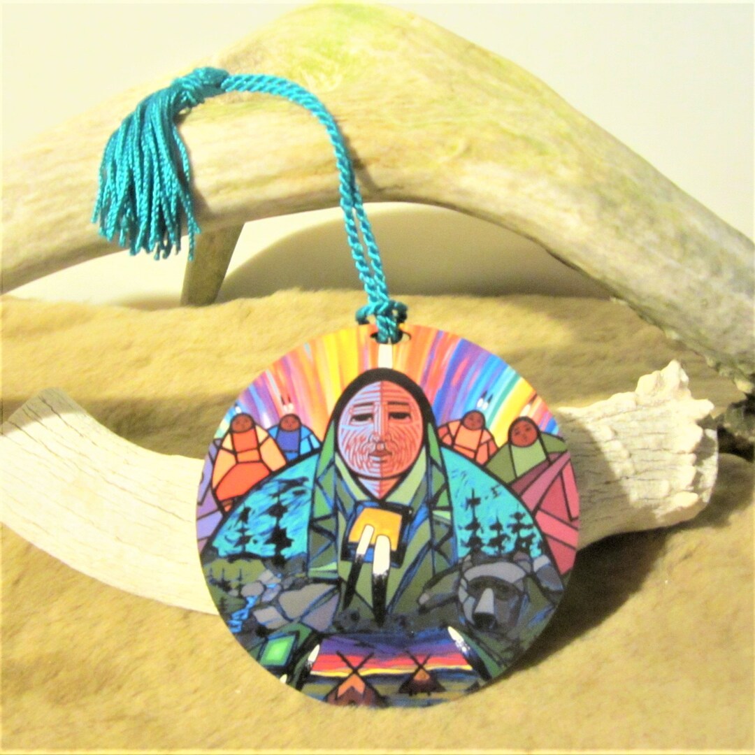 Cree First Nation 'being Around Grandma' Hanging Ornament Native ...