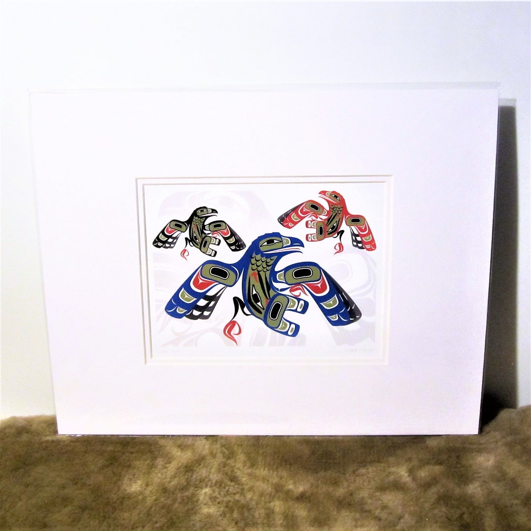 Tlingit First Nation ''crow Story'' Contemporary Native Indigenous Art ...