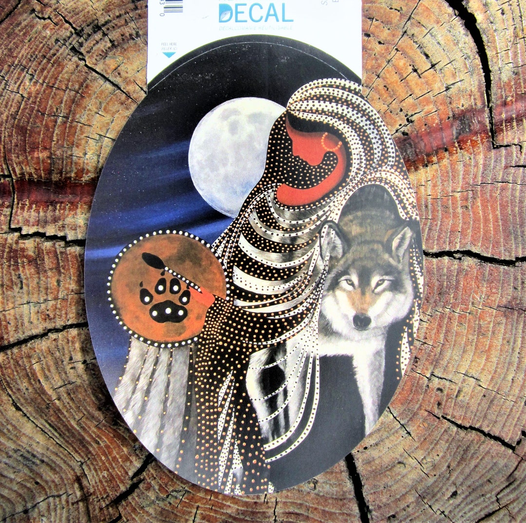 Cree First Nation Native ''shapeshifter'' Vinyl Sticker Sub Arctic ...