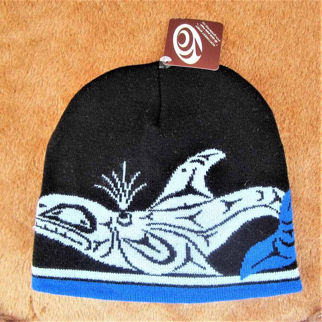 Coast Salish First Nations 'dancing Killer Whale' Stretch Fit Toque ...