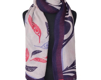 Haida First Nation 'humpback' Eco Scarf Pacific North West Coast Native ...