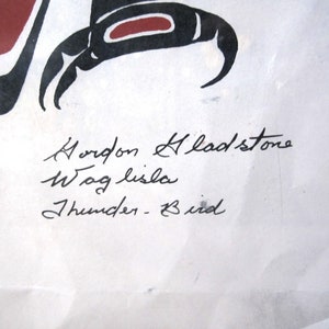 Heiltsuk First Nation 'thunderbird' Original Unframed Painting Pacific ...
