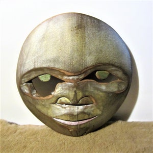 Nuu Chah Nulth First Nation 'full Moon' Mask Carving Pacific North West ...