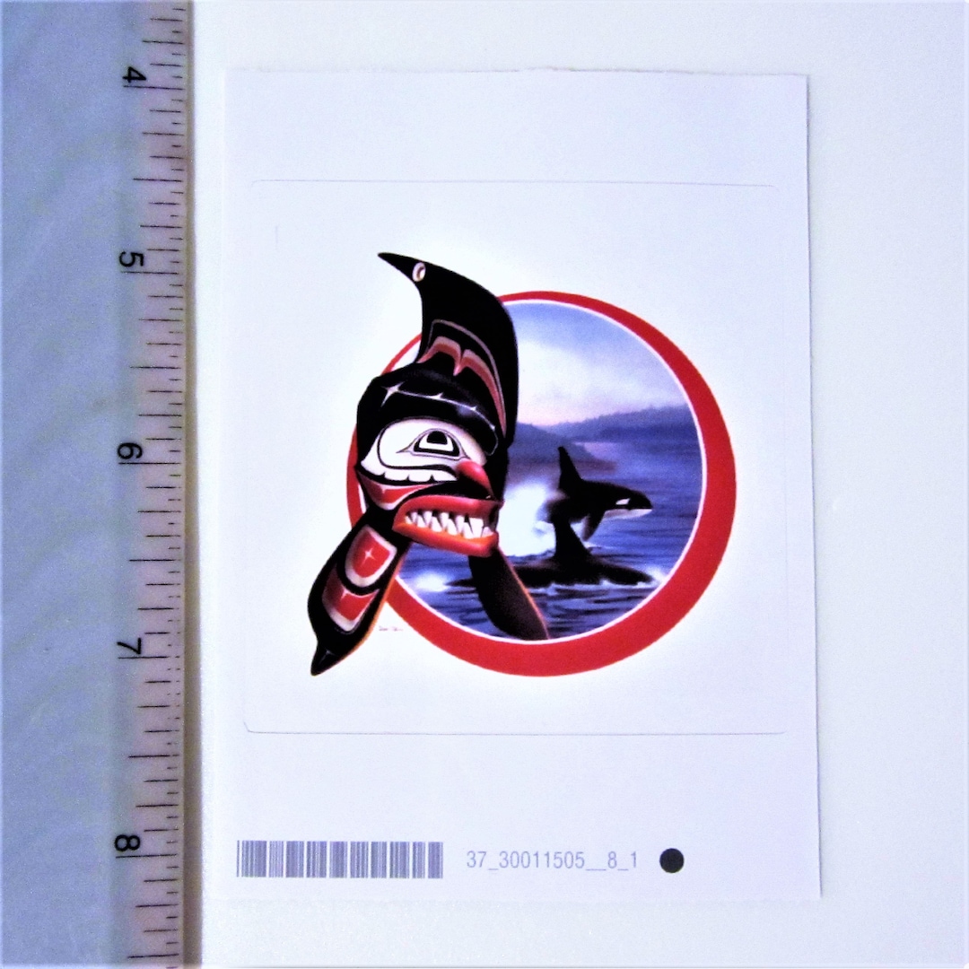 First Nations ''orca'' Sticker Decal Native - Etsy UK