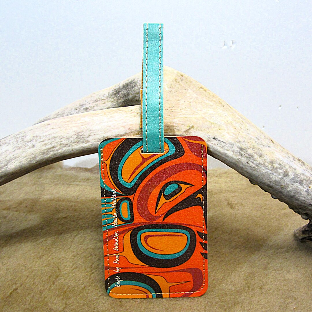 Haisla Heiltsuk First Nation 'eagle' Luggage Tag Pacific North West Coast Native Indigenous ...