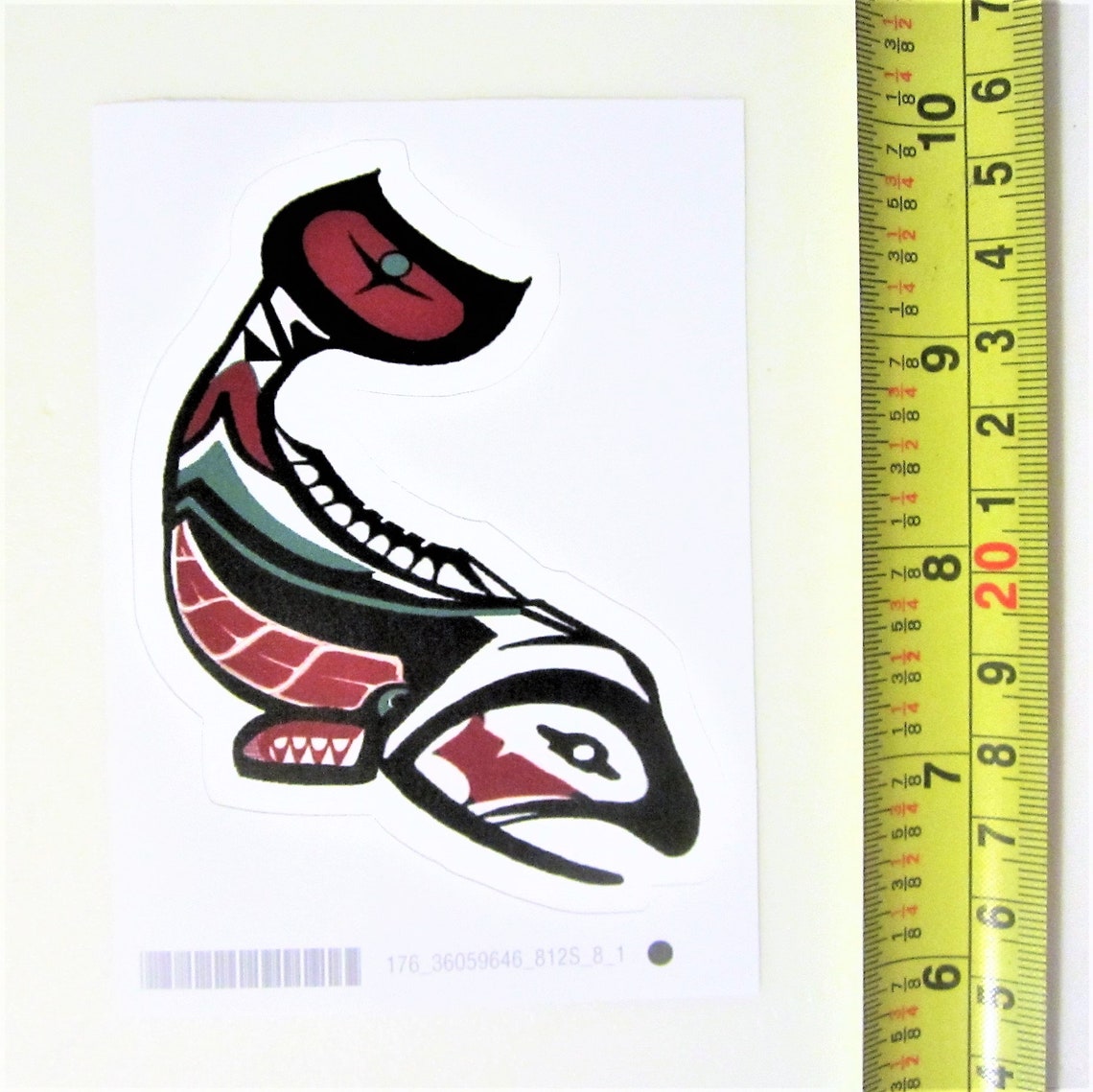 First Nations ''king Salmon' Sticker Decal West Coast Native Indigenous ...