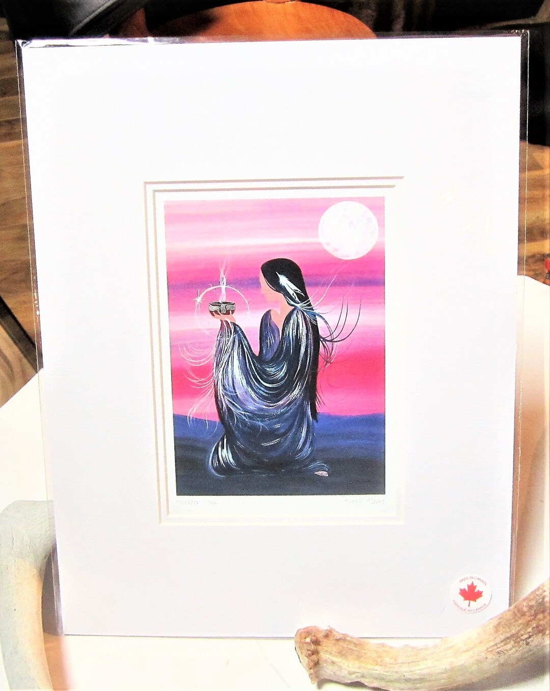 Cree First Nation ''october Moon'' Contemporary Native Indigenous Art ...