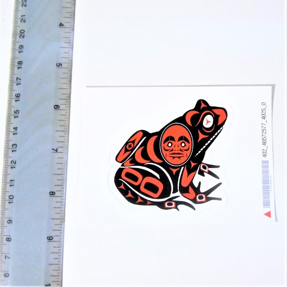 First Nation 'frog' Sticker Decal Pacific North West - Etsy