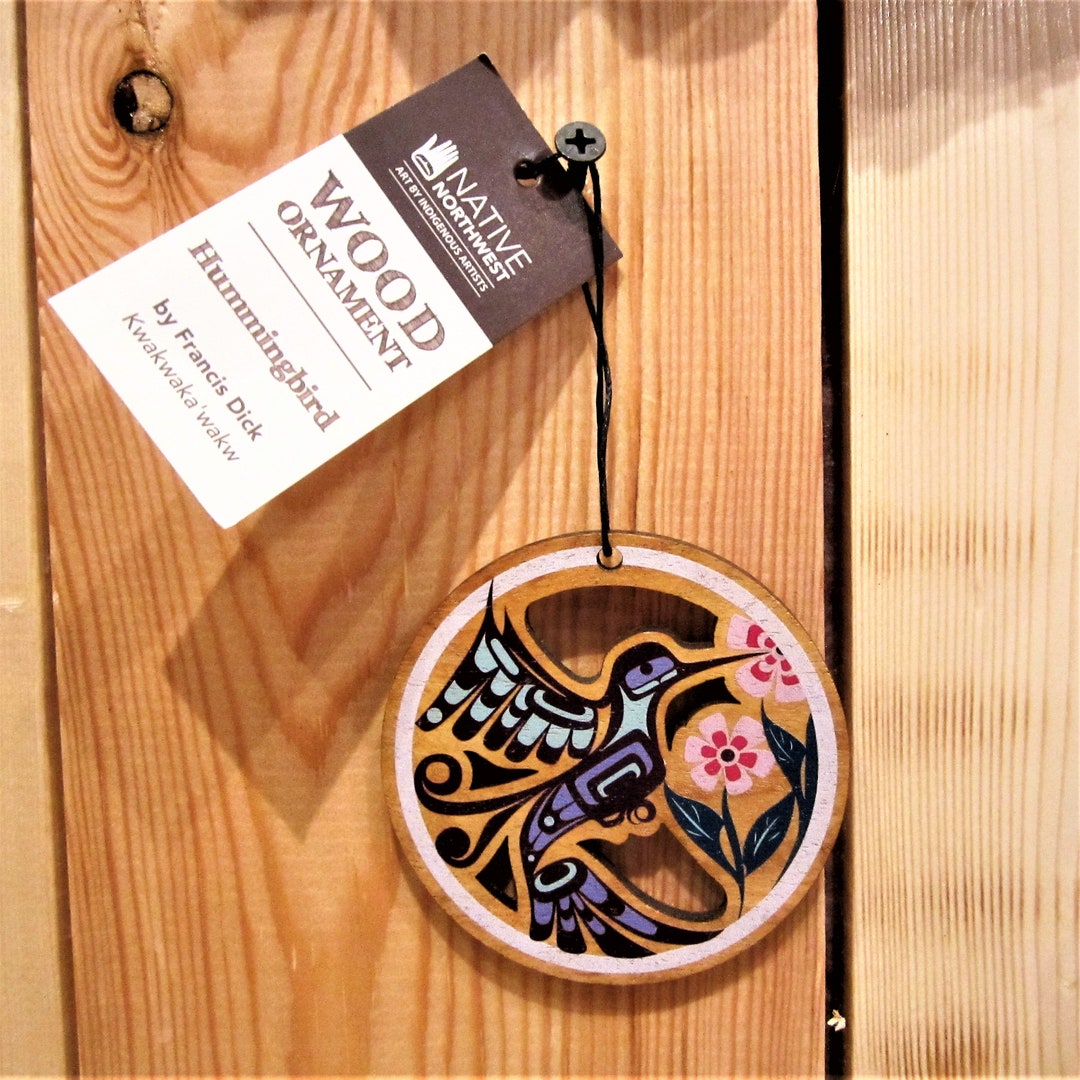 Kwakiutl First Nation 'hummingbird' Wood Ornament Pacific North West ...