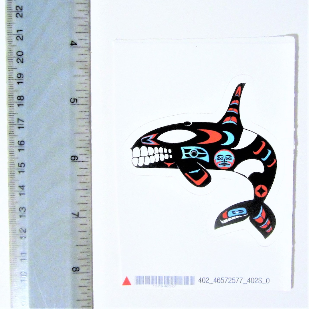 First Nations ''orca'' Sticker Decal Pacific North West Native ...