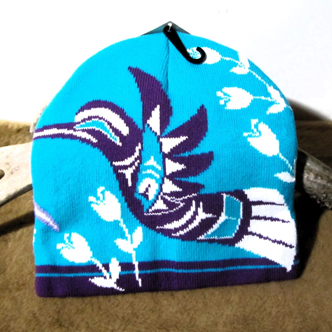 Coast Salish First Nation 'graceful Hummingbird' Stretch Fit Tuque ...