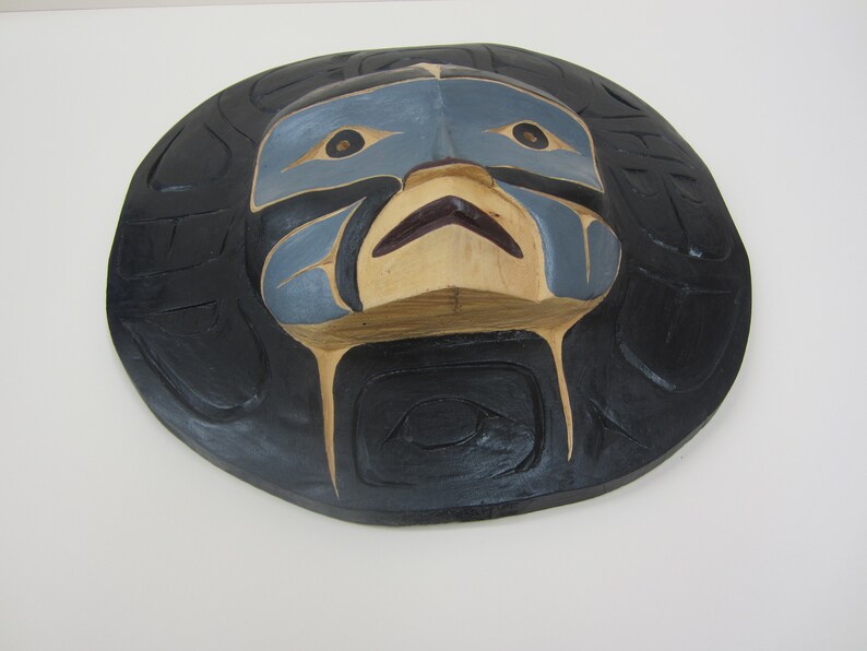 Kwakiutl First Nation Moon Mask Carving West Coast Native | Etsy