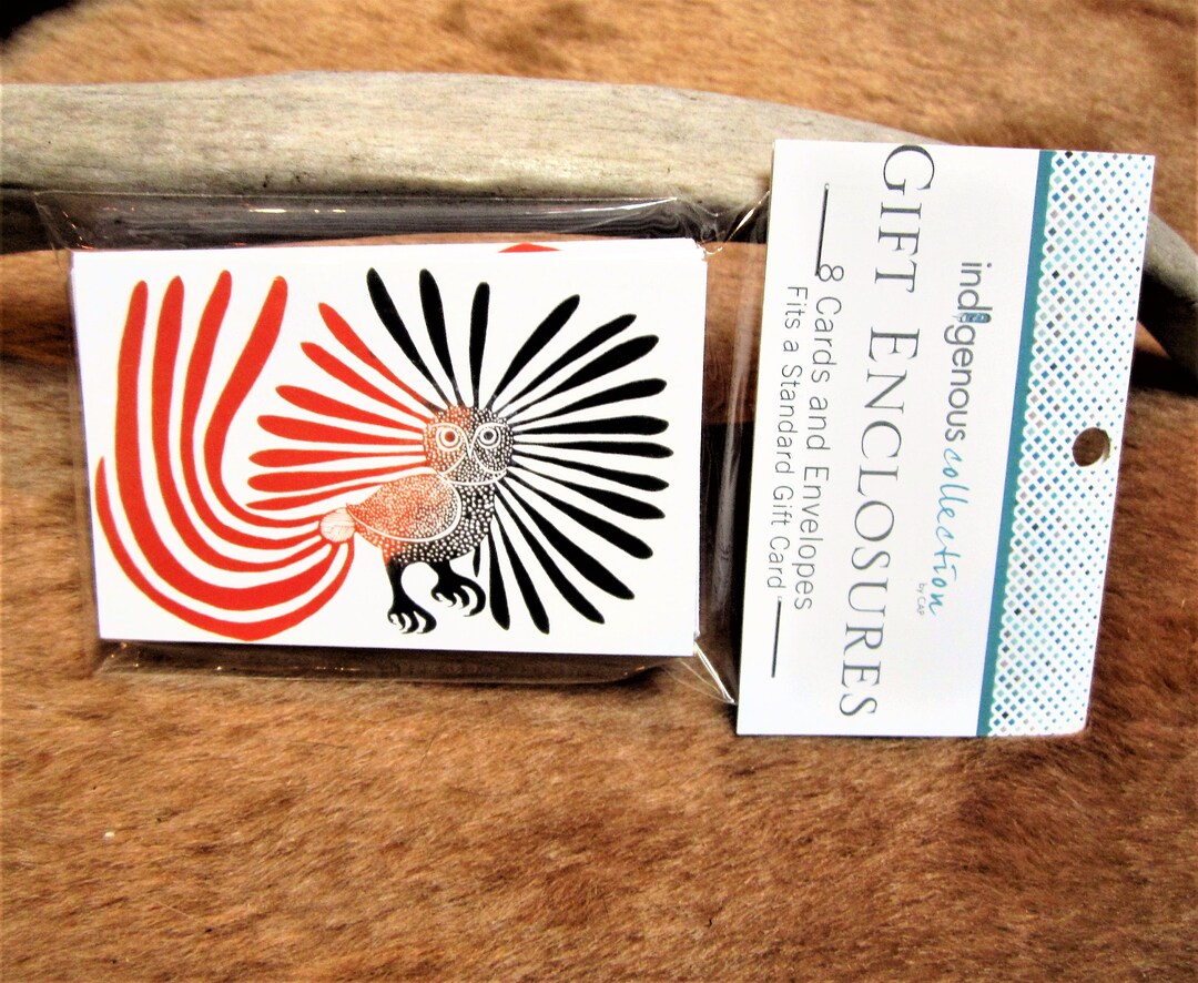 Inuit First Nation 'enchanted Owl' Small Gift Enclosures Set of 8 Cards ...