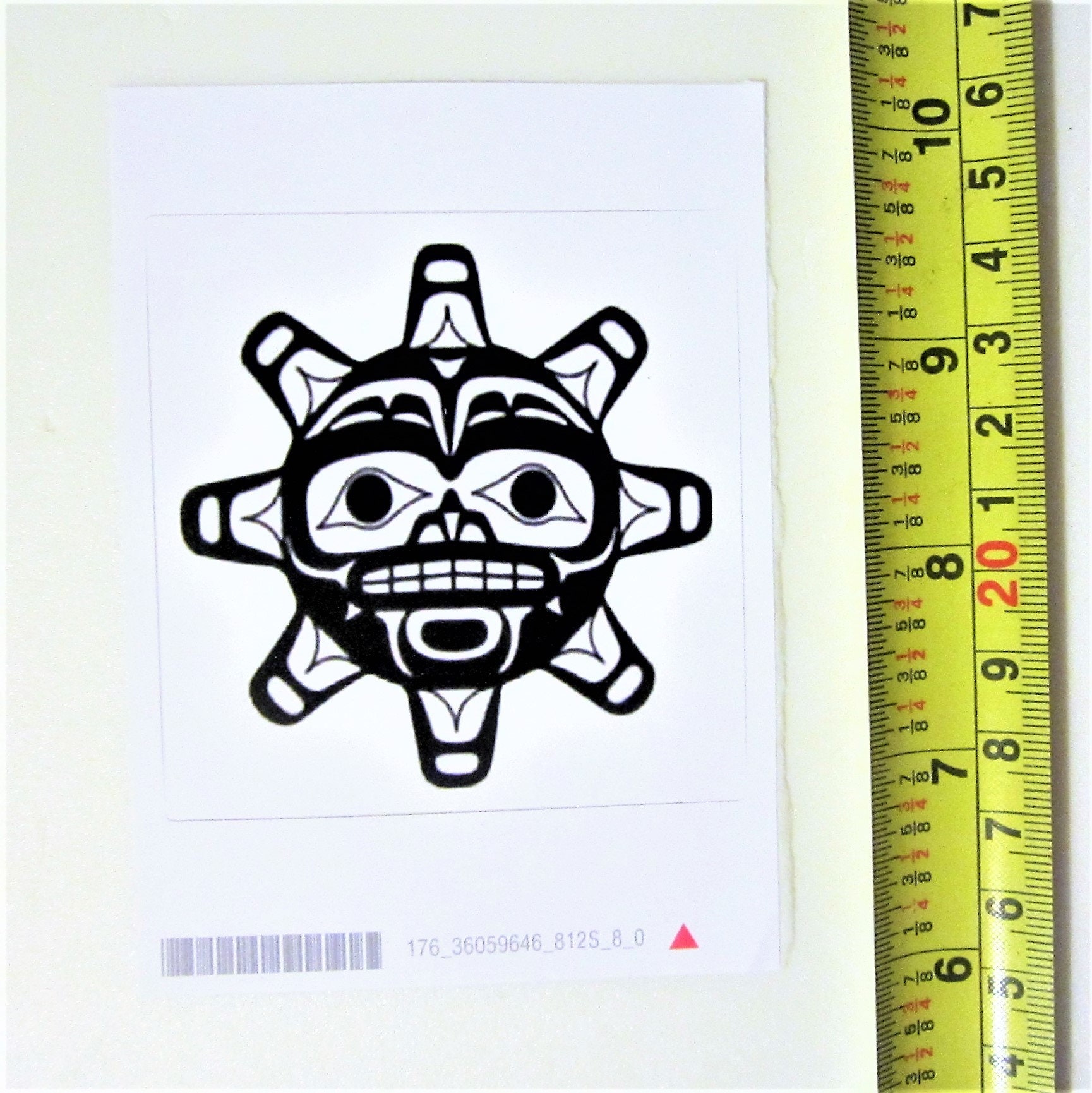 First Nations 'spirit Sun' Sticker Decal Pacific North West Coast ...