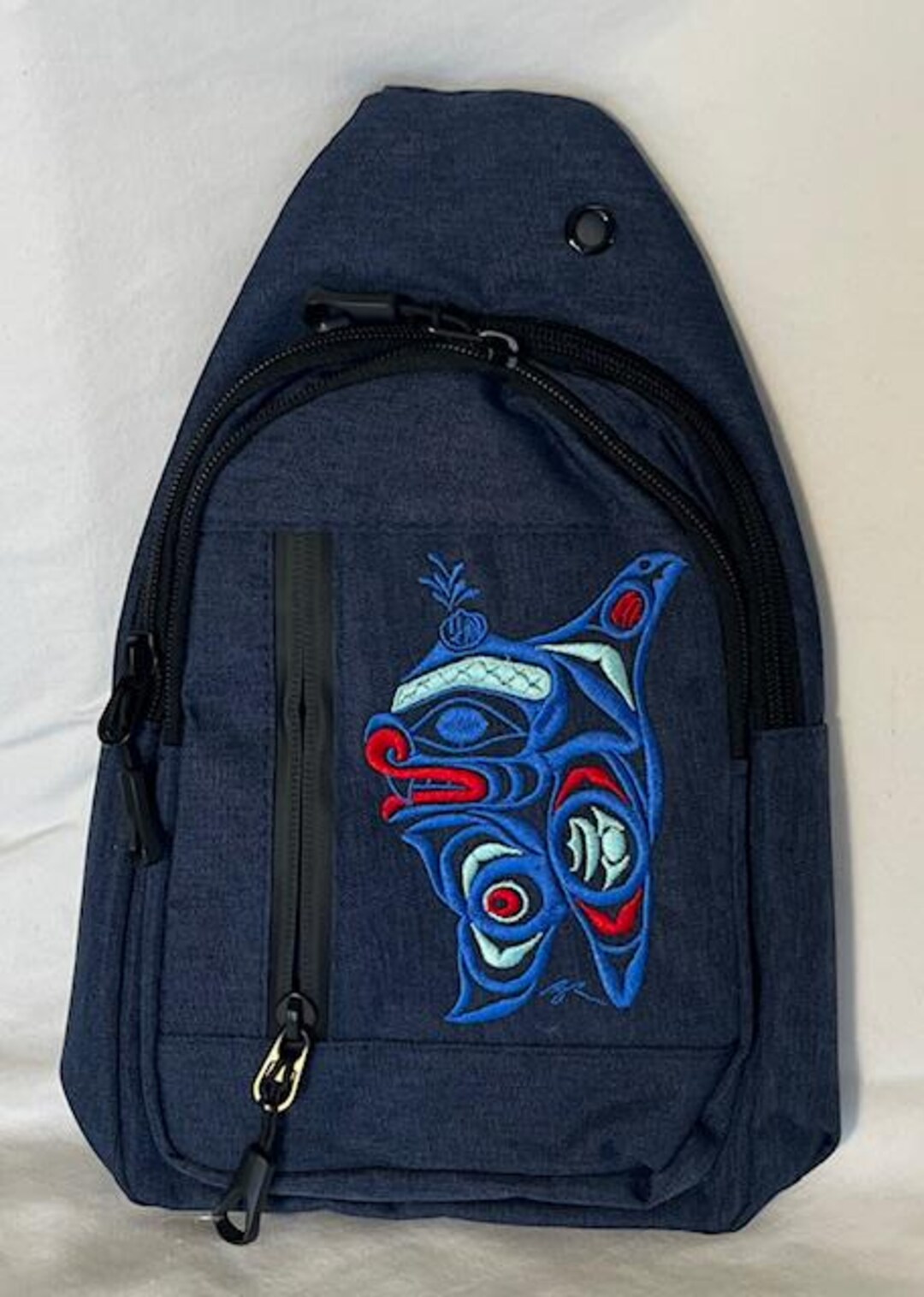 Coast Salish First Nation 'orca' Sling Bag Pacific North West Native ...