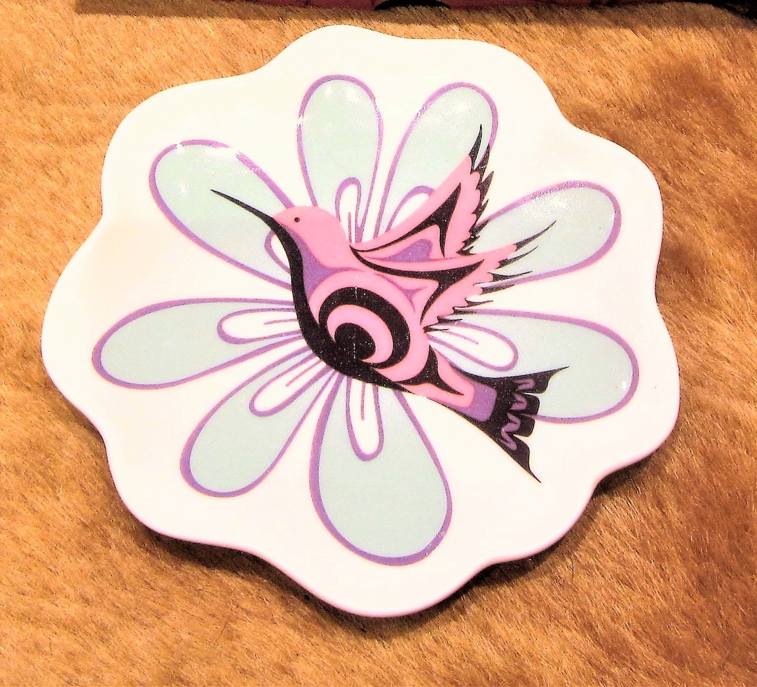 Coast Salish First Nation 'hummingbird' Trinket Dish West Coast Native ...