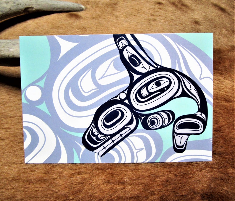 Haida First Nations ''whale'' Pacific North - Etsy
