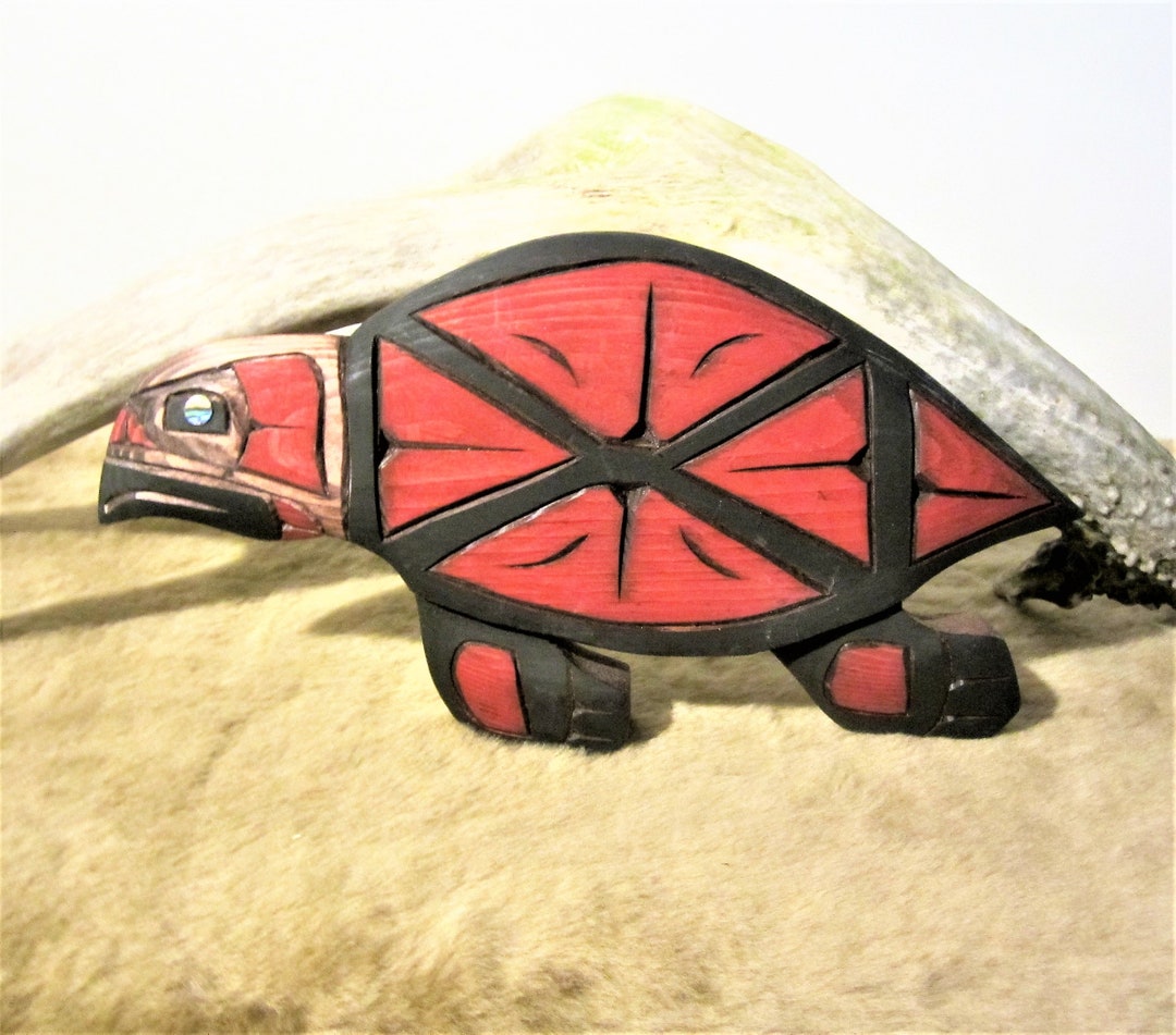 Coast Salish First Nation 'turtle' Carving Pacific North West Coast ...